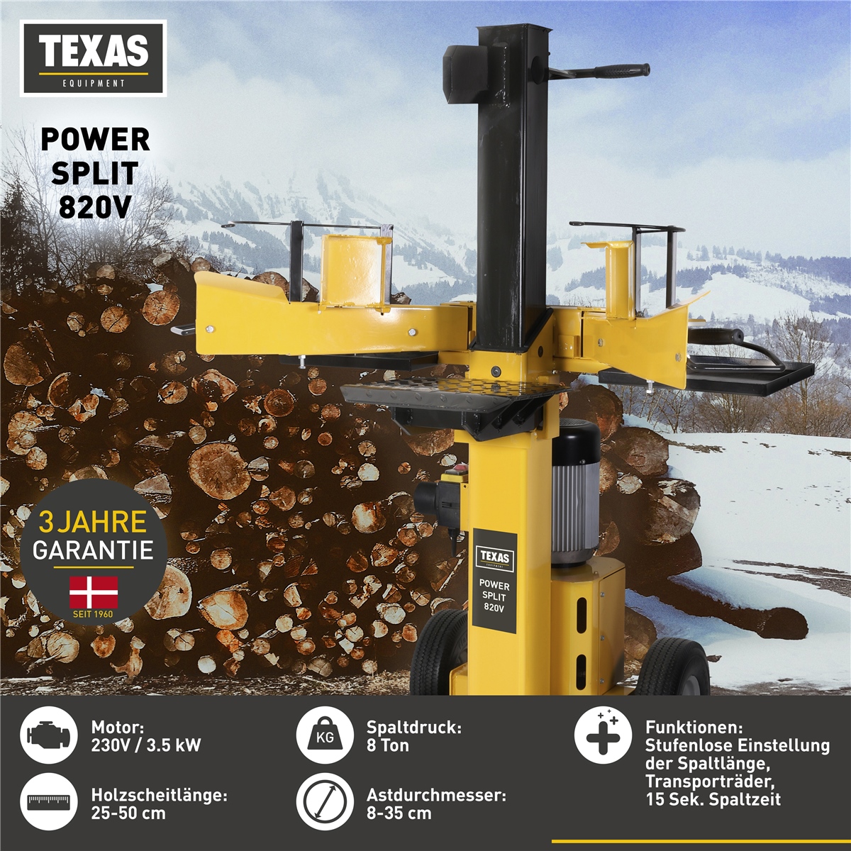 Holzspalter 220 Volt
