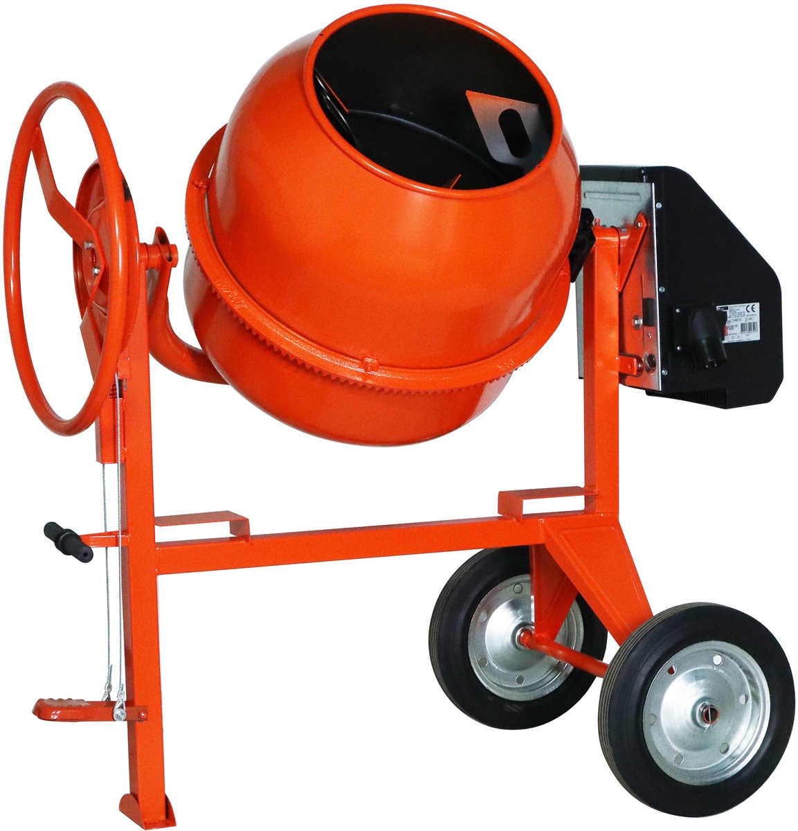 SIRL Profi Betonmischer PRO190TC - 190L Trommel, 950W Motor, IP45 ...