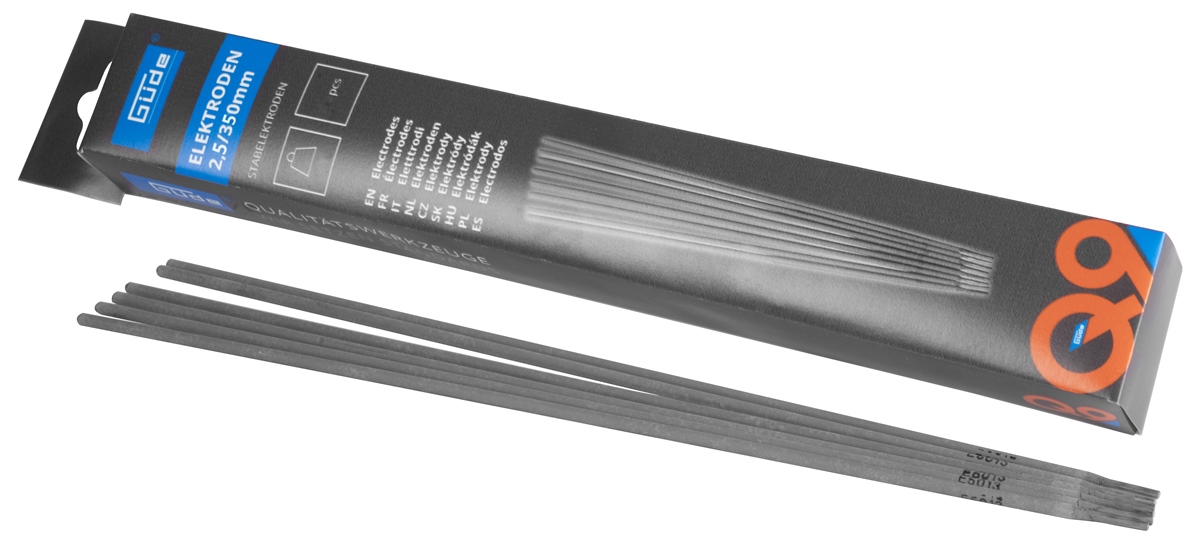 GÜDE Schweißelektroden Elektroden 50 Stück 2,5 / 350 mm Stabelektroden - HBH24Online.de