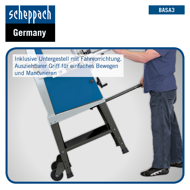 SCHEPPACH BASA 3.0 Bandsäge Holzbandsäge Tischsäge Holzsäge, 700W, 400V ...